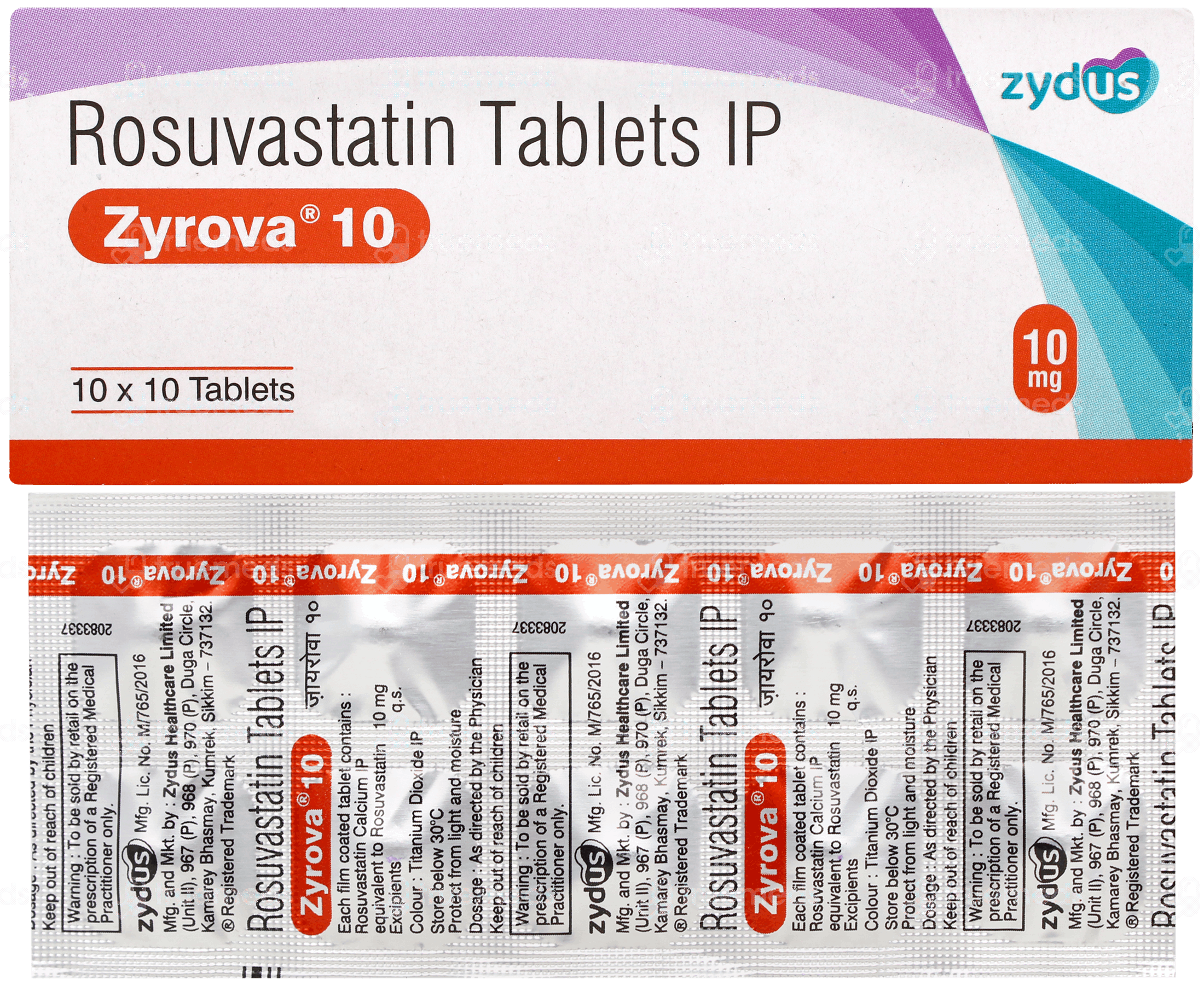 Zyrova 10 Tablet 10: Uses, Side Effects, Price & Substitutes