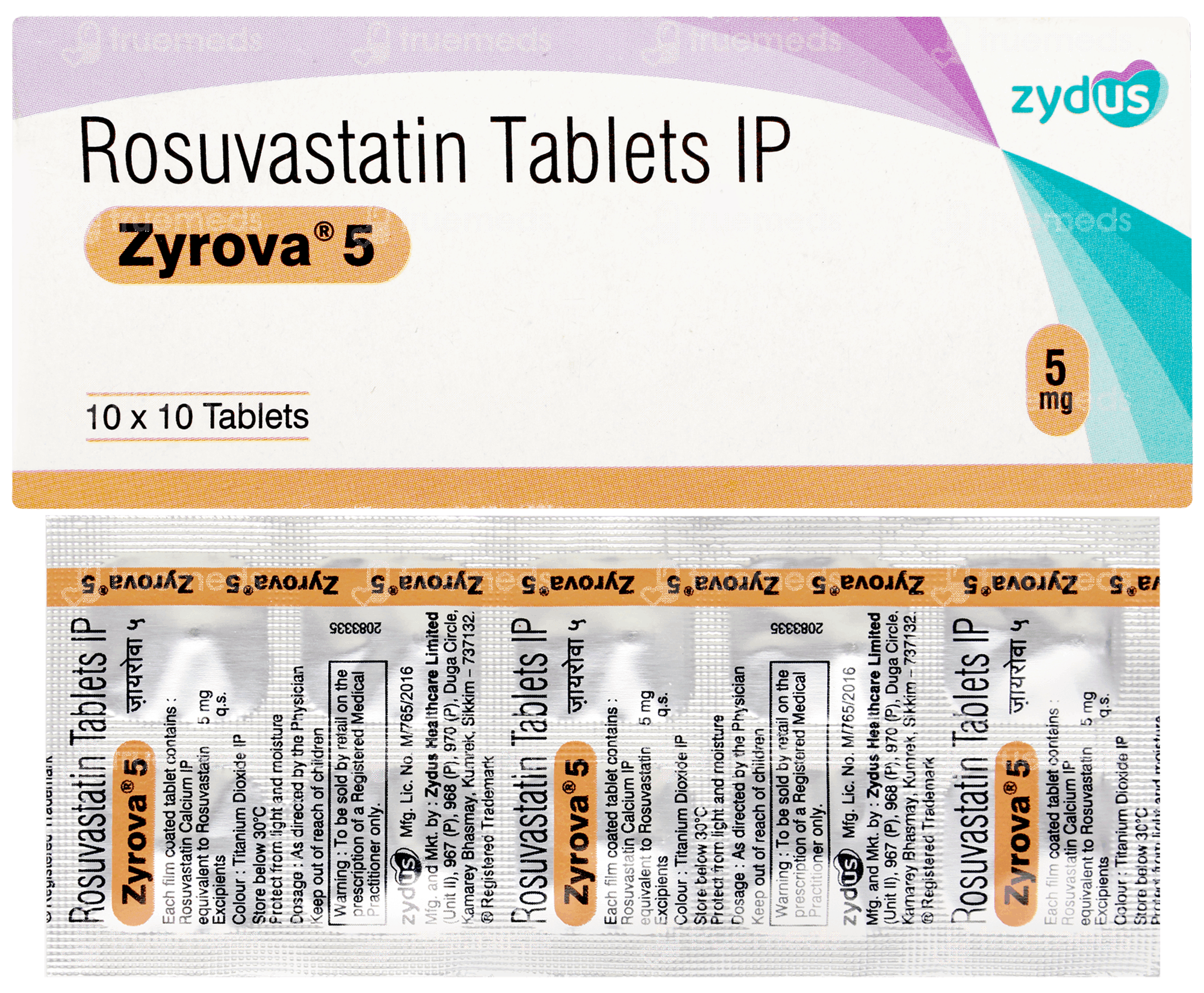 Zyrova 5 Mg Tablet 10 - Uses, Side Effects, Dosage, Price | Truemeds