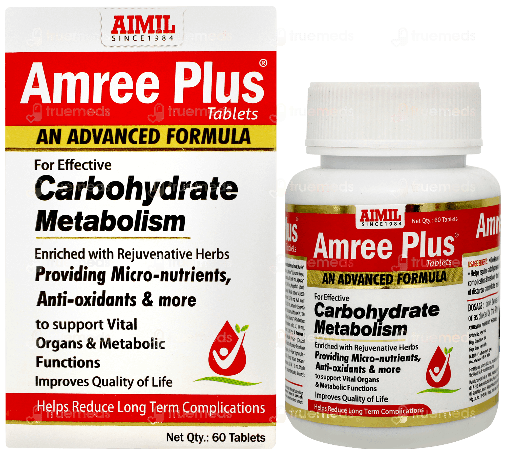Amree Plus Tablet 60 - Uses, Side Effects, Dosage, Price | Truemeds