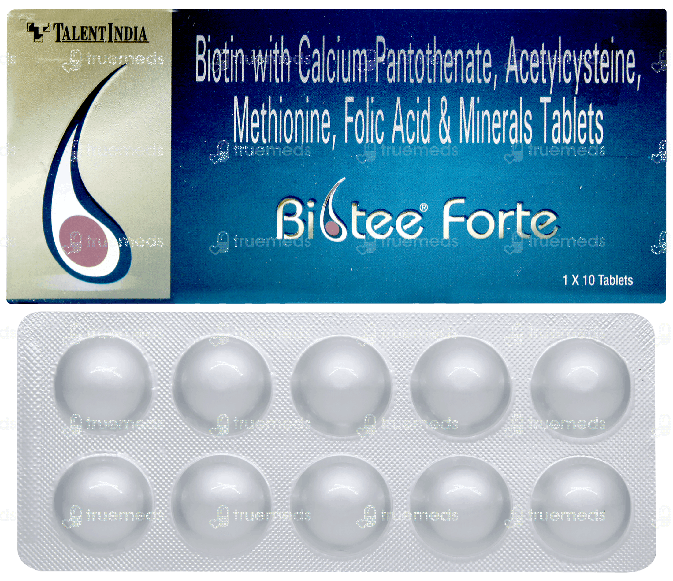 Biotee Forte Tablet 10 - Uses, Side Effects, Dosage, Price | Truemeds