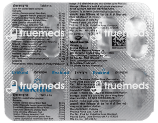 Evakind Tablet 10 - Uses, Side Effects, Dosage, Price | Truemeds