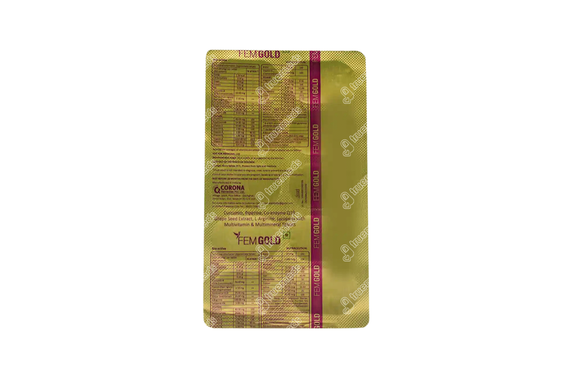 Femgold Tablet 10 - Uses, Side Effects, Dosage, Price | Truemeds