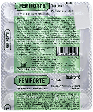 Femiforte Tablet 30 - Uses, Side Effects, Dosage, Price | Truemeds