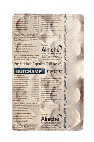 Gutchamp Capsule 10 - Uses, Side Effects, Dosage, Price | Truemeds