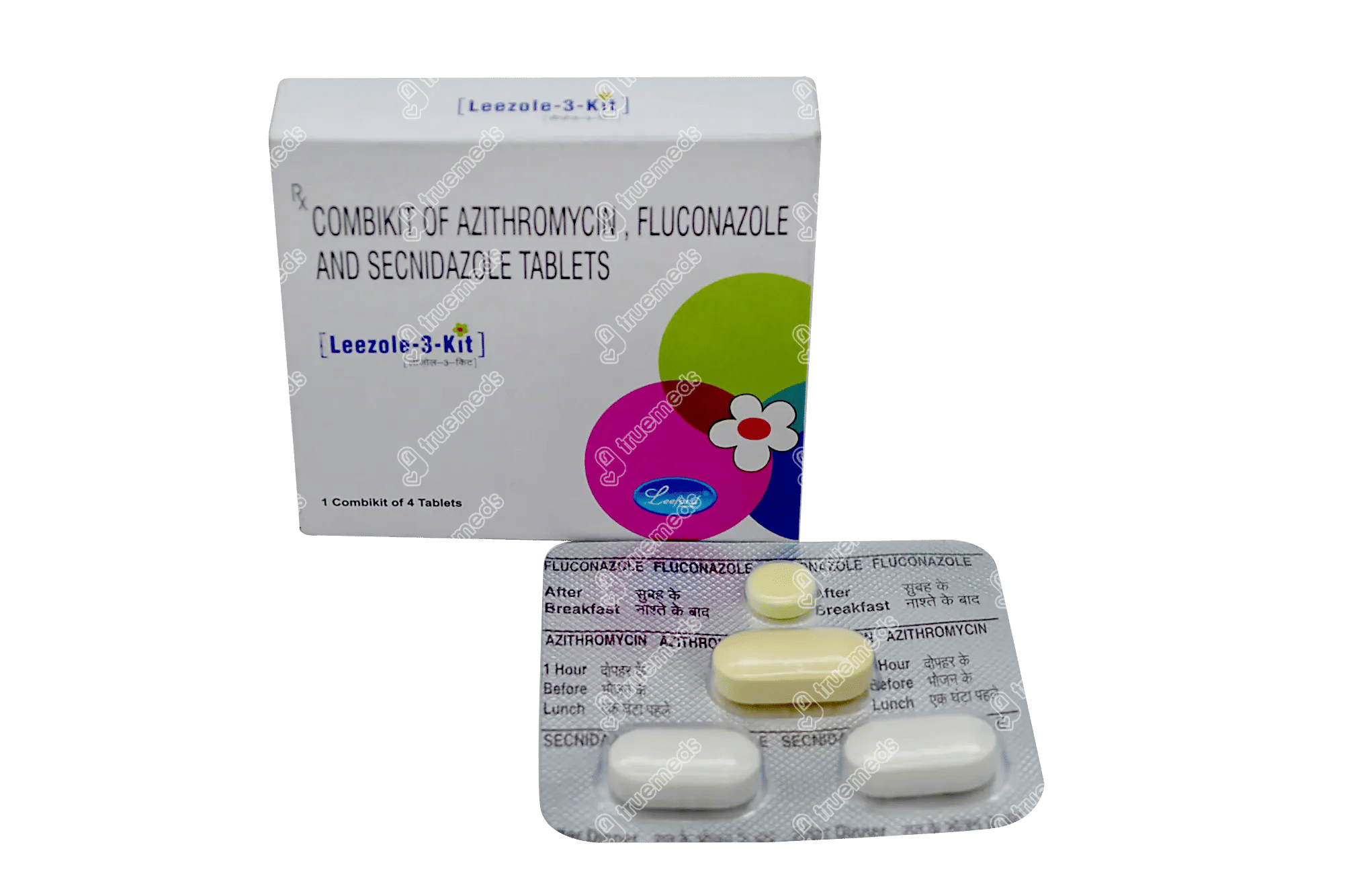 Leezole 3 Kit Tablet 4 - Uses, Side Effects, Dosage, Price | Truemeds