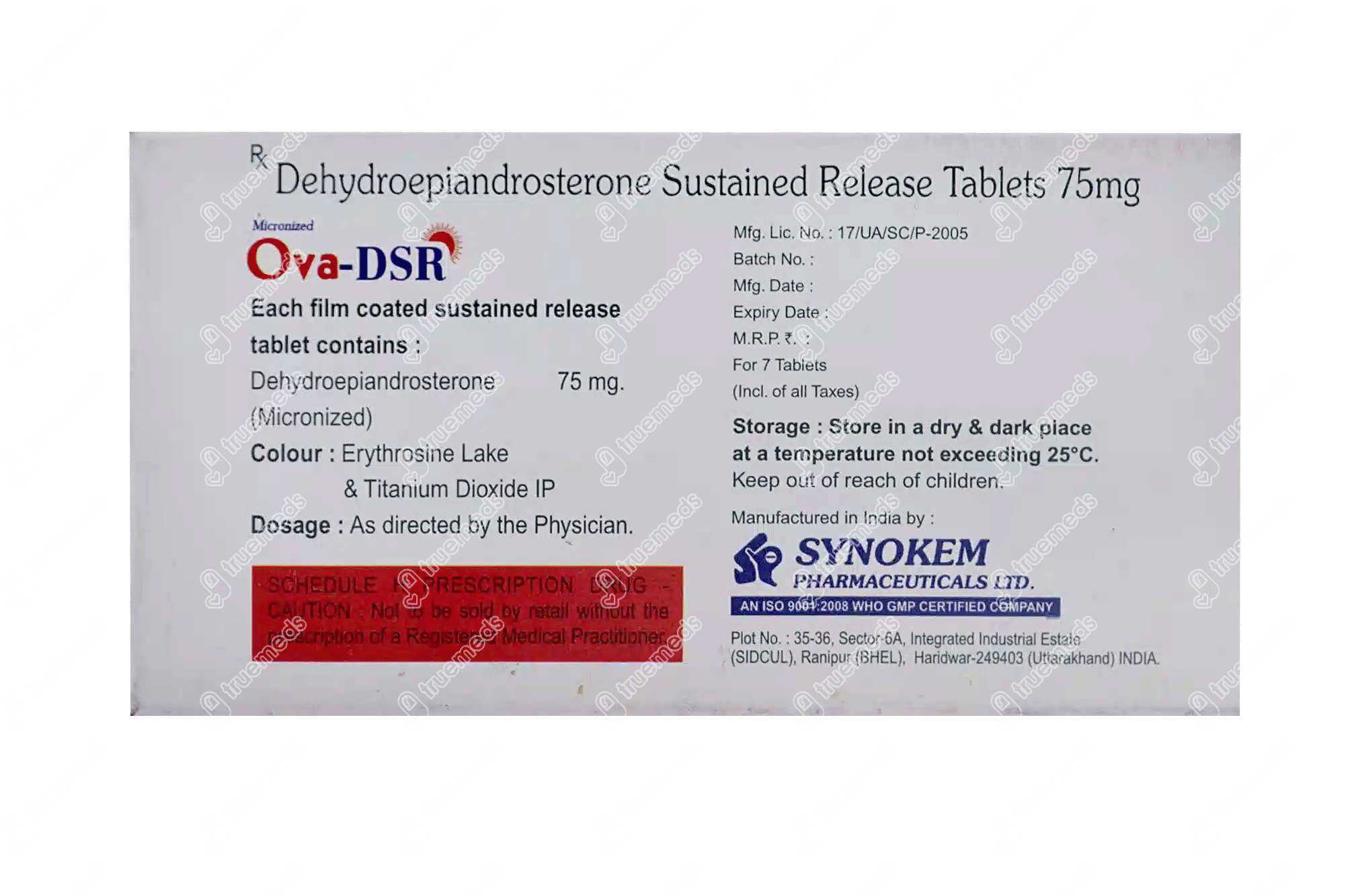 Ova Dsr | Order Ova Dsr Tablet Online at Truemeds