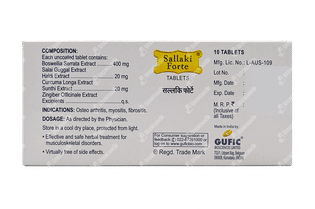 Sallaki Forte Tablet 10 - Uses, Side Effects, Dosage, Price | Truemeds