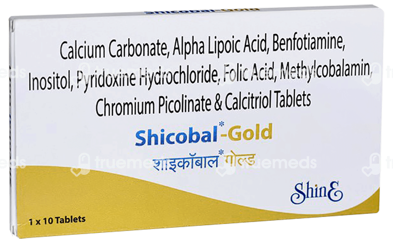 Shicobal Gold Tablet 10 - Uses, Side Effects, Dosage, Price | Truemeds