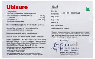 Ubisure Tablet 10 - Uses, Side Effects, Dosage, Price | Truemeds