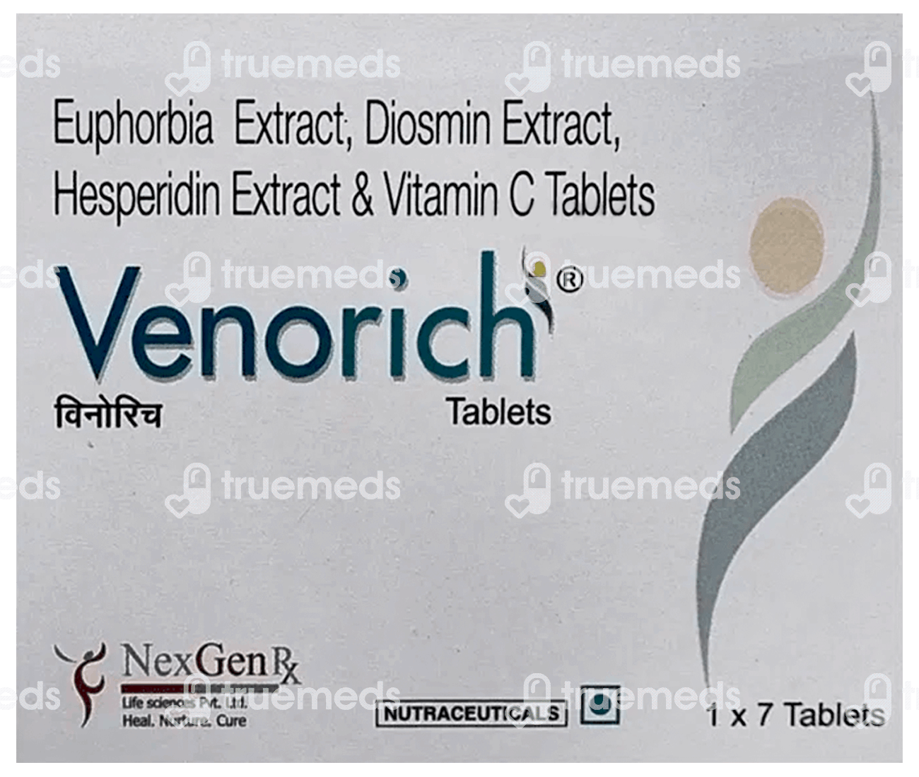 Venorich Tablet 7 - Uses, Side Effects, Dosage, Price | Truemeds