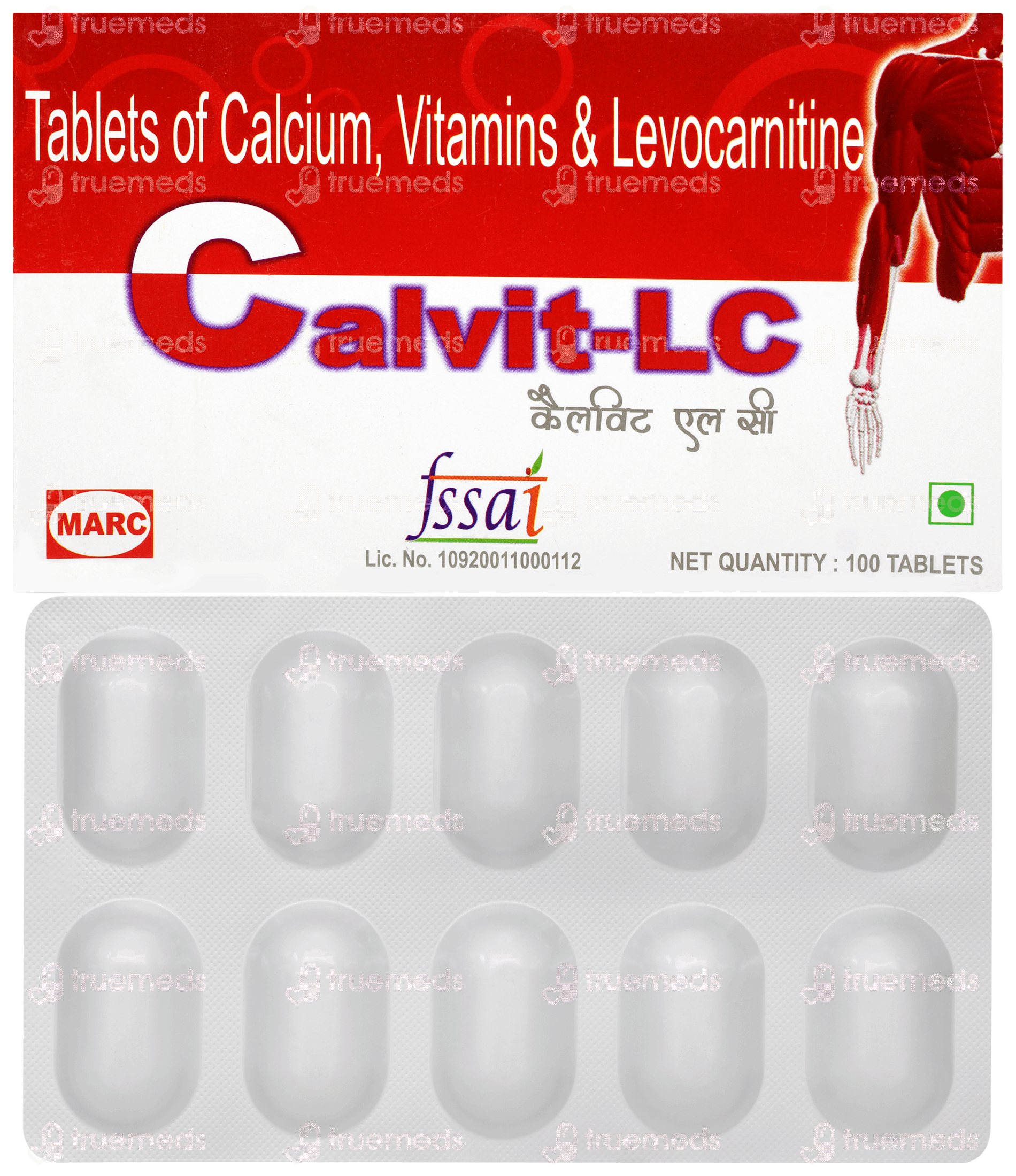 Calvit Lc 625 Mg Tablet 10 - Uses, Side Effects, Dosage, Price | Truemeds