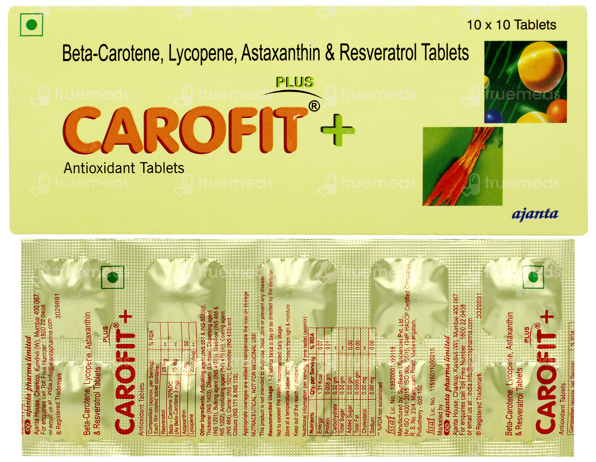 Carofit Plus Tablet 10 - Uses, Side Effects, Dosage, Price | Truemeds