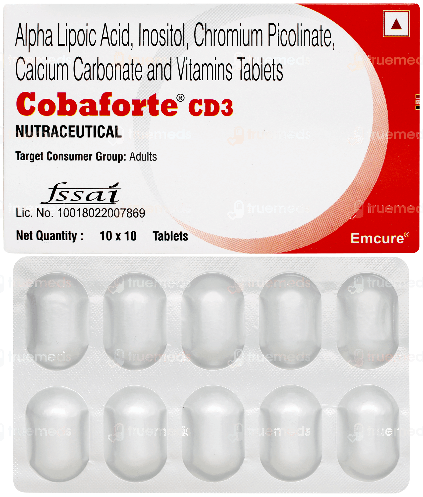 Cobaforte Cd3 Tablet 10 - Uses, Side Effects, Dosage, Price | Truemeds