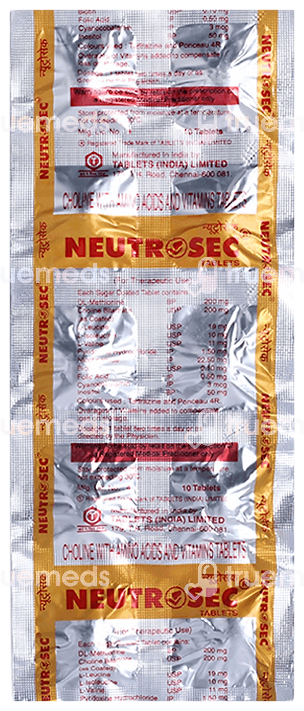Neutrosec Tablet 10 - Uses, Side Effects, Dosage, Price | Truemeds