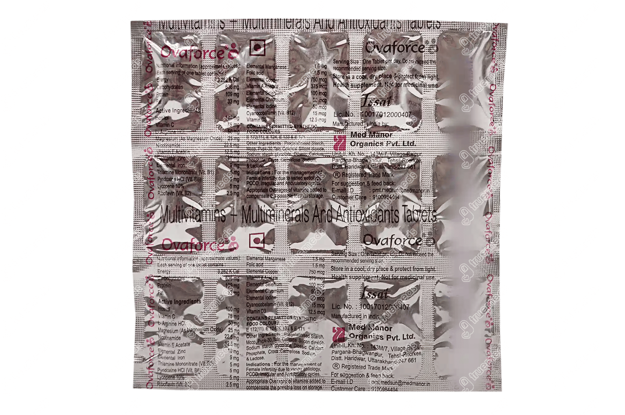 Ovaforce Tablet 15 - Uses, Side Effects, Dosage, Price | Truemeds