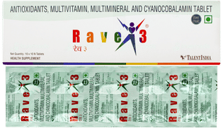 Rave 3 Tablet 10 - Uses, Side Effects, Dosage, Price | Truemeds