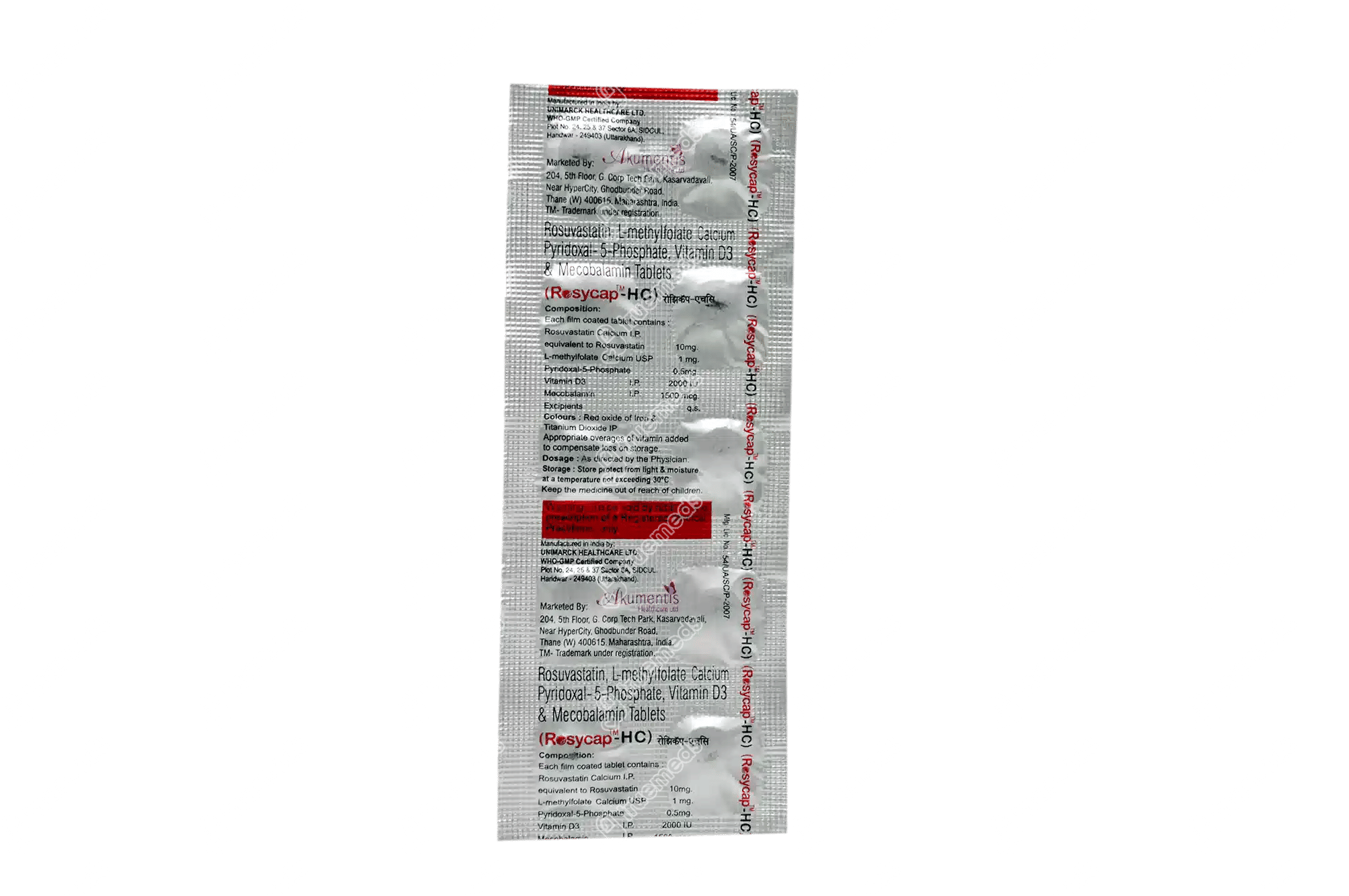 Rosycap Hc Tablet 10 - Uses, Side Effects, Dosage, Price | Truemeds