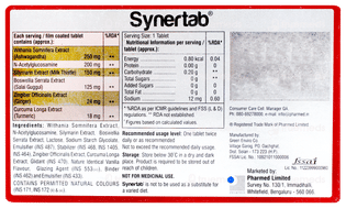 Synertab Tablet 10 - Uses, Side Effects, Dosage, Price | Truemeds