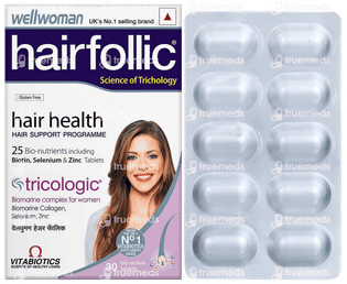 Wellwoman Hair Folic Tablet 10 - Uses, Side Effects, Dosage, Price ...
