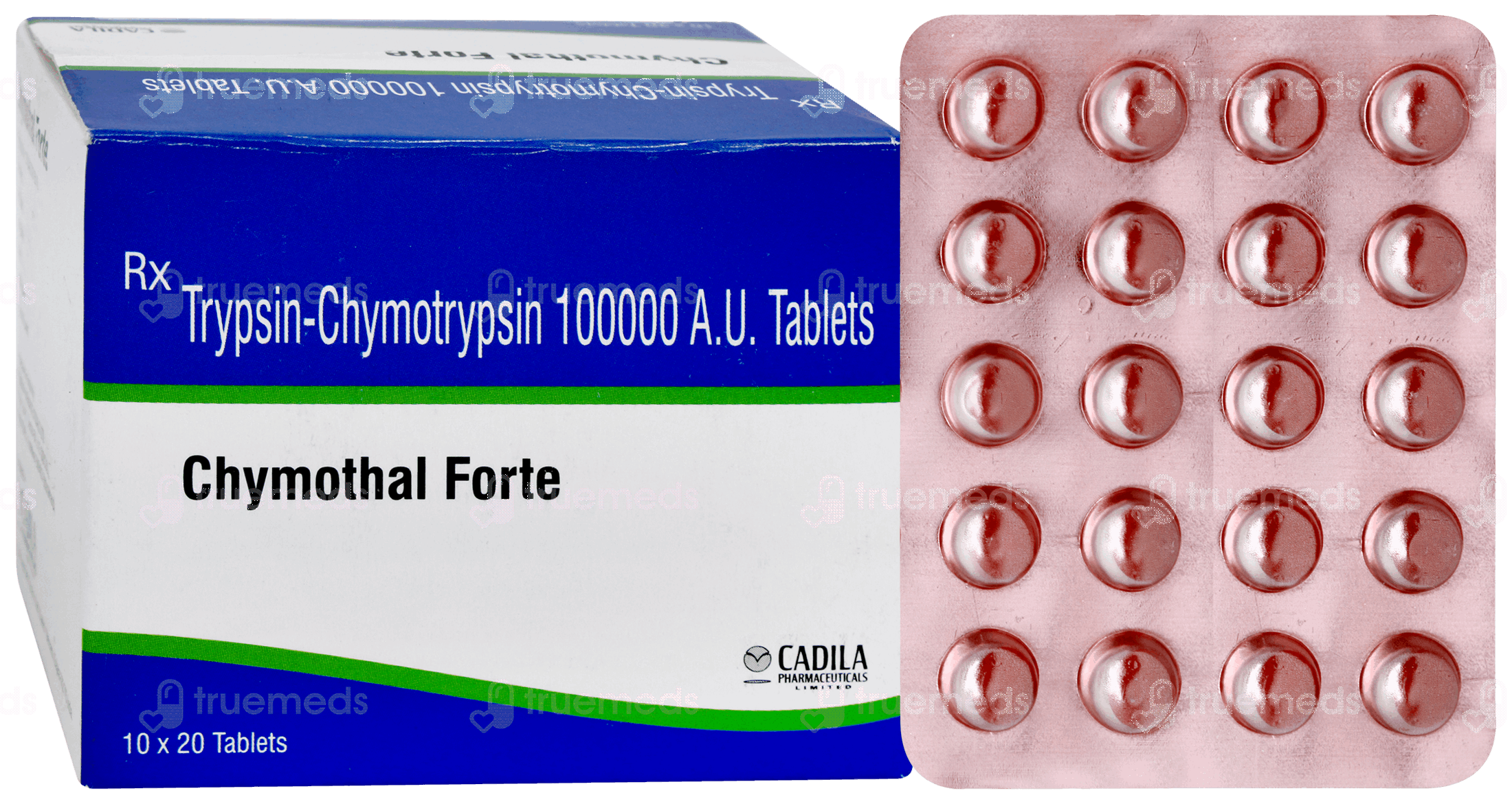 Chymothal Forte Tablet 20 - Uses, Side Effects, Dosage, Price | Truemeds