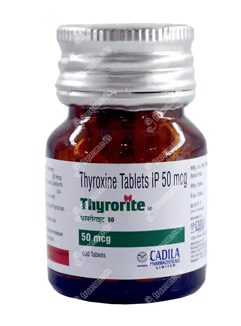 Thyrorite 50 Tablet 100: Uses, Side Effects, Price & Substitutes