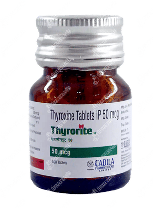 Thyrorite 50 MCG 1 | Order Thyrorite 50 MCG Tablet 1 Online at Truemeds