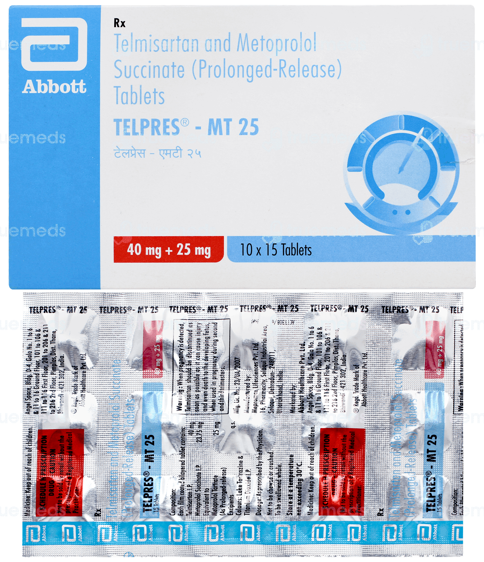 Telpres Mt 40/25 MG Pr | Order Telpres Mt 40/25 MG Tablet Pr Online at ...