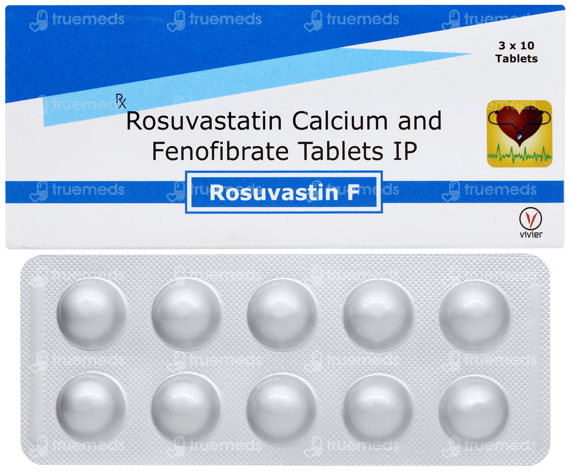 Rosuvastin F Tablet 10: Uses, Side Effects, Price & Substitutes