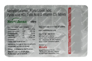 Nervihenz Tablet 10 - Uses, Side Effects, Dosage, Price | Truemeds