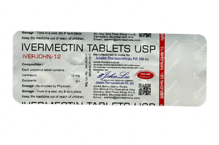 Iverjohn 12 Tablet 10 - Uses, Side Effects, Dosage, Price | Truemeds