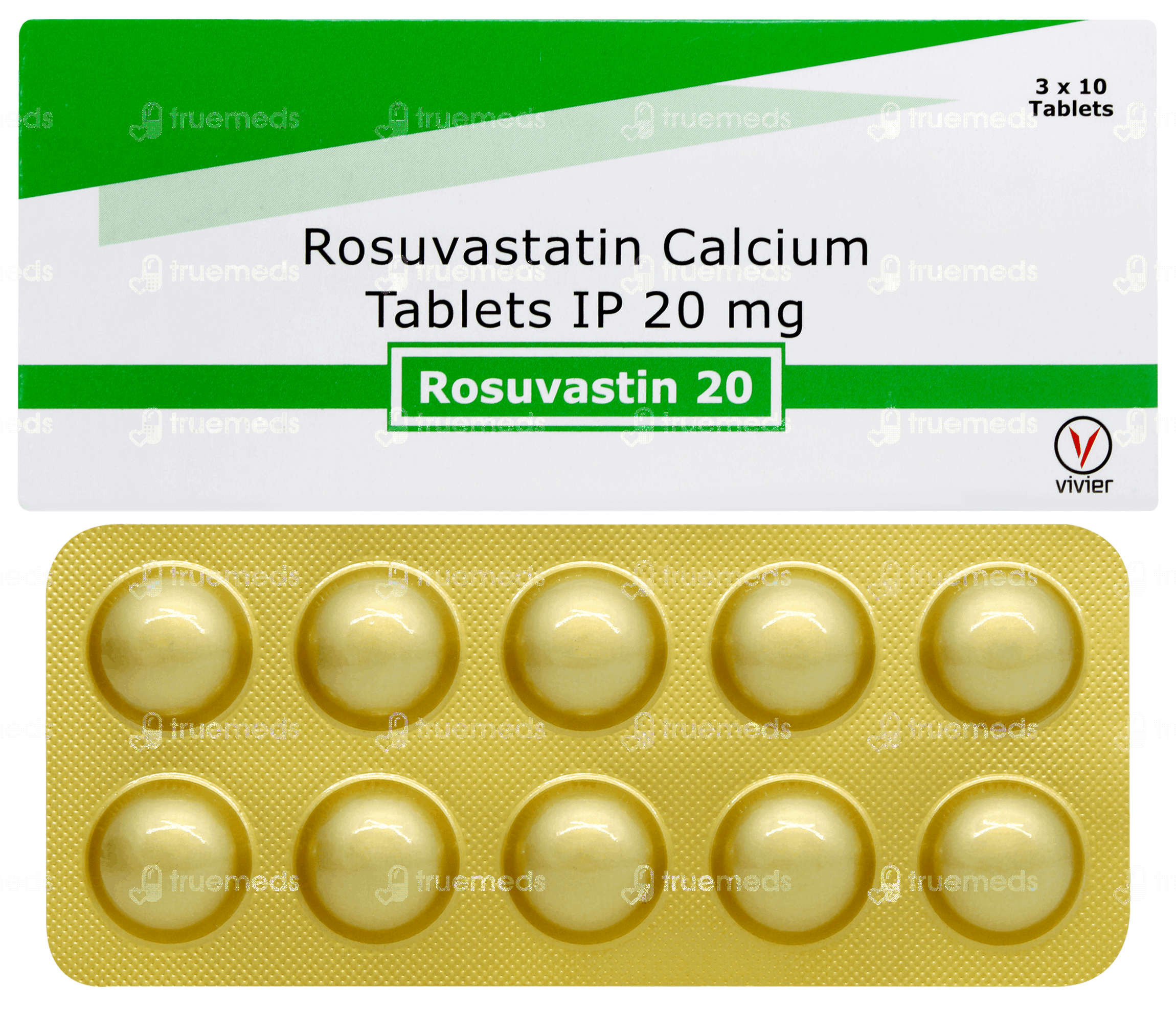 Rosuvastin 20 Tablet 10: Uses, Side Effects, Price & Substitutes