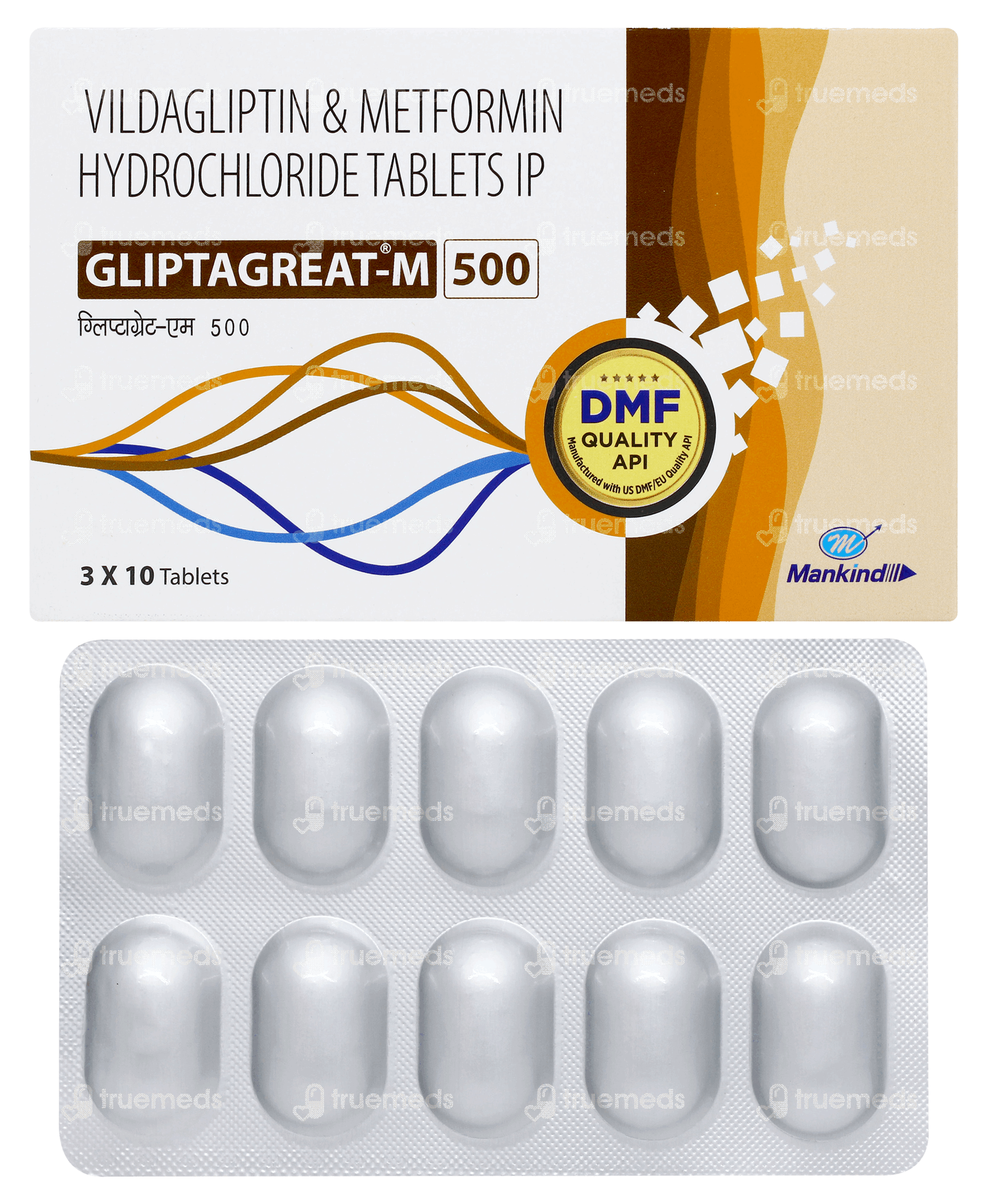 Gliptagreat M 500 Tablet: Uses, Side Effects, Price & Substitutes