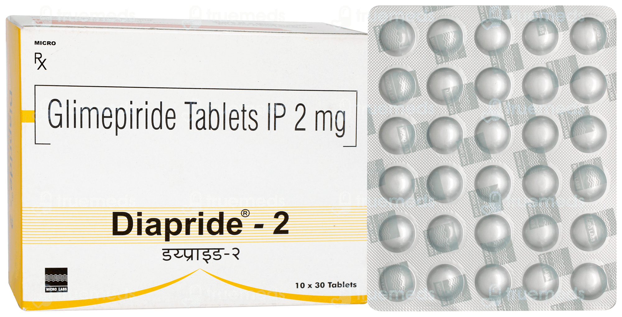 Diapride 2 Tablet 30: Uses, Side Effects, Price & Substitutes