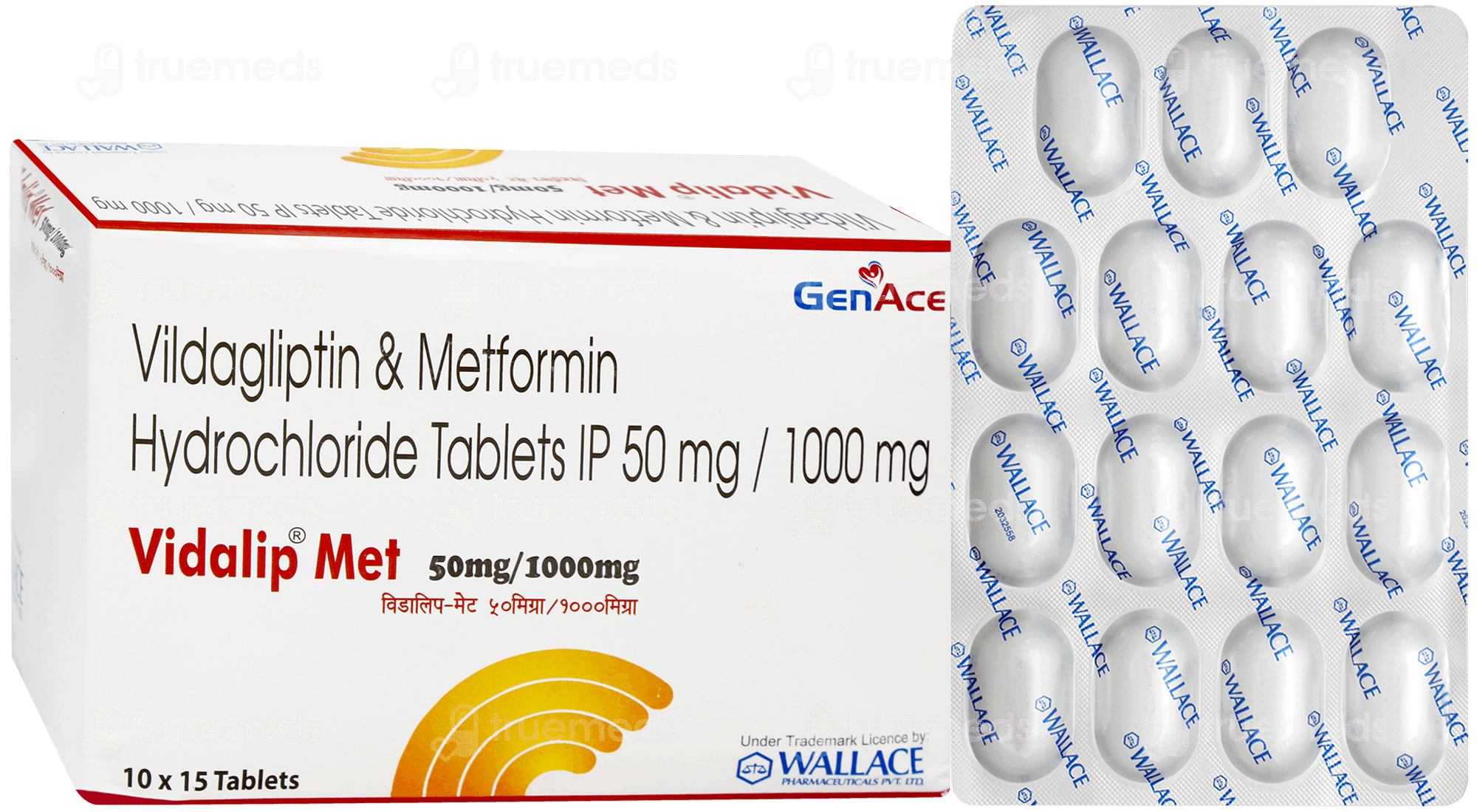 Vidalip Met 50mg/1000mg Tablet 15: Uses, Side Effects, Price & Substitutes