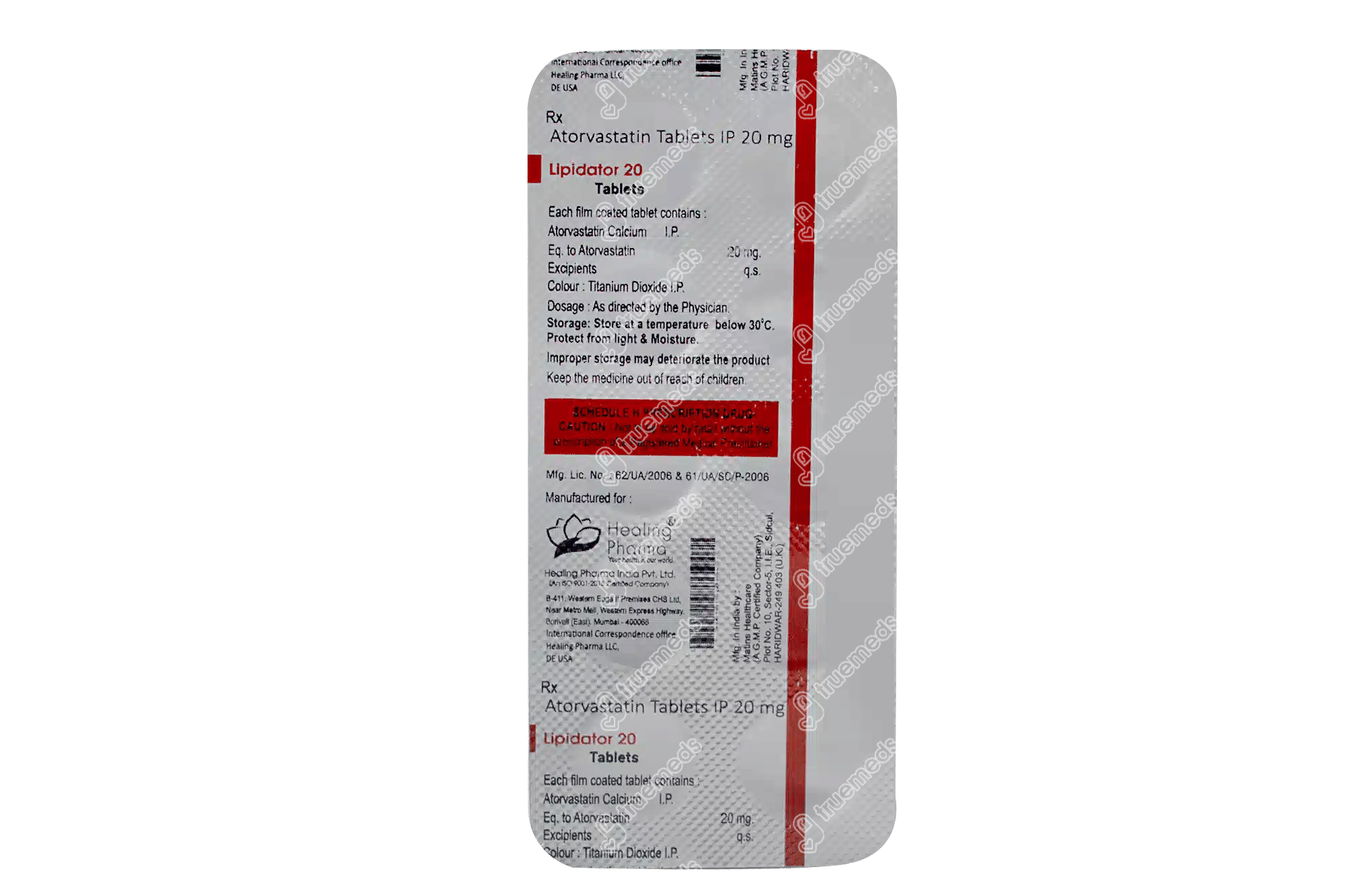 Lipidator 20 MG | Order Lipidator 20 MG Tablet Online at Truemeds