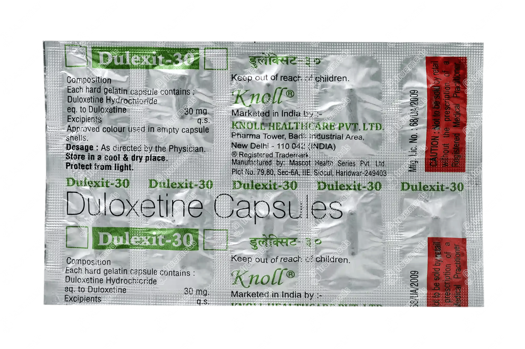 Dulexit 30 Capsule 10 - Uses, Side Effects, Dosage, Price | Truemeds