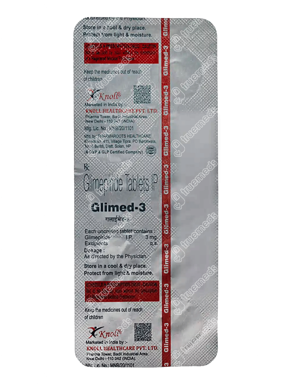 Glimed 3 Tablet 10: Uses, Side Effects, Price & Substitutes