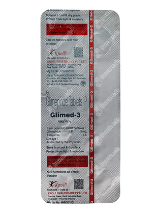 Glimed 3 MG | Order Glimed 3 MG Tablet Online at Truemeds