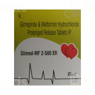 Glimed Mf 2 500 Er Tablet: Uses, Side Effects, Price & Substitutes