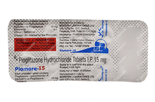 Piomore-15Mg Tablet: Uses, Side Effects, Price & Substitutes