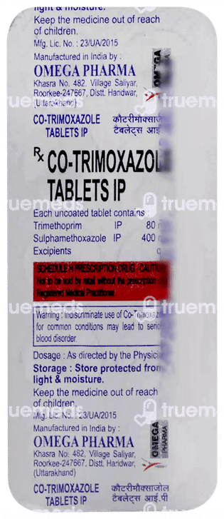 Cotrimoxazole Tablet 10 - Uses, Side Effects, Dosage, Price | Truemeds