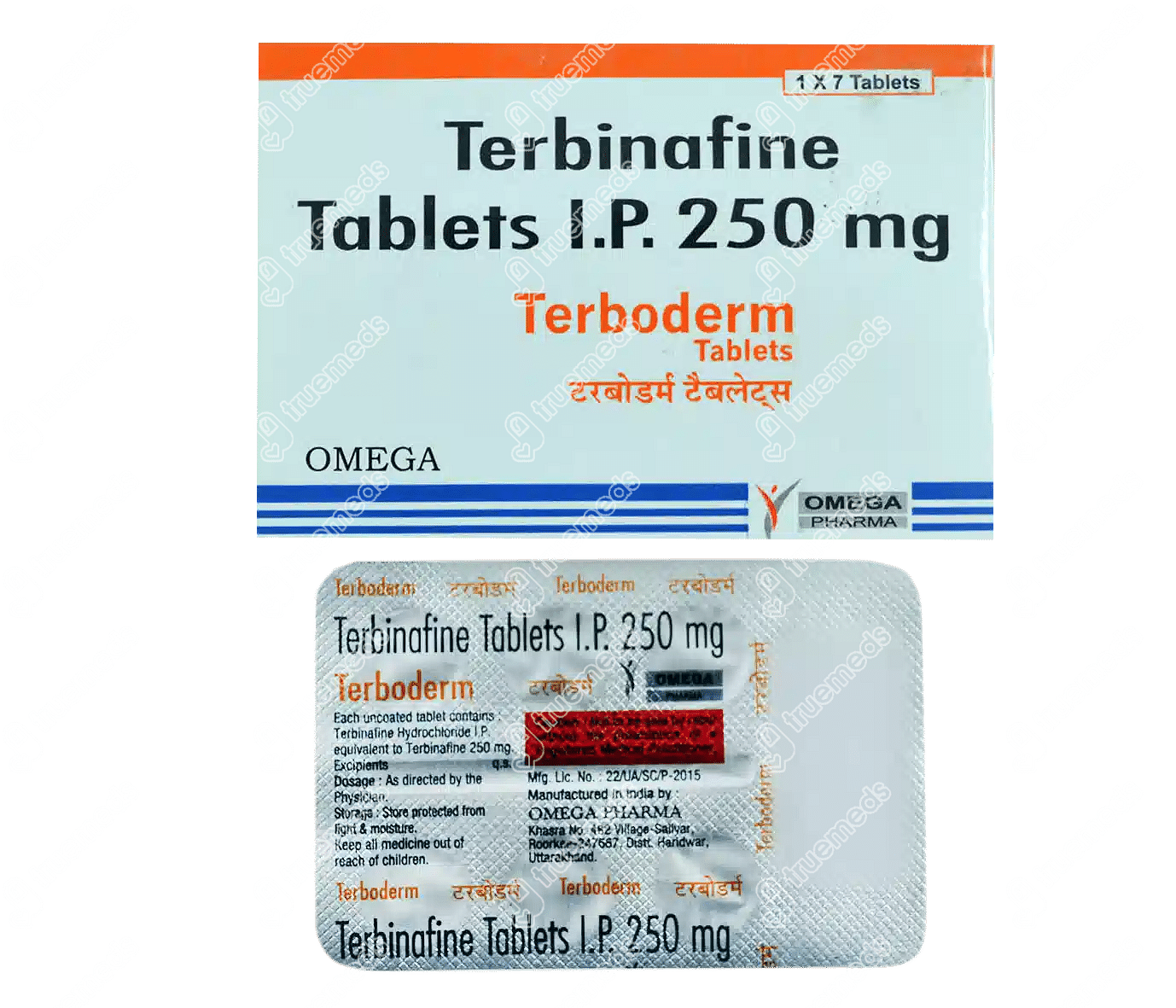 Terboderm 250 MG | Order Terboderm 250 MG Tablet Online at Truemeds