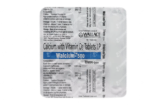 WALCIUM 500 MG TABLET 15 - Uses, Side Effects, Dosage, Price | Truemeds