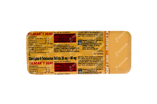 Cilacar T 20/40 MG | Order Cilacar T 20/40 MG Tablet Online at Truemeds