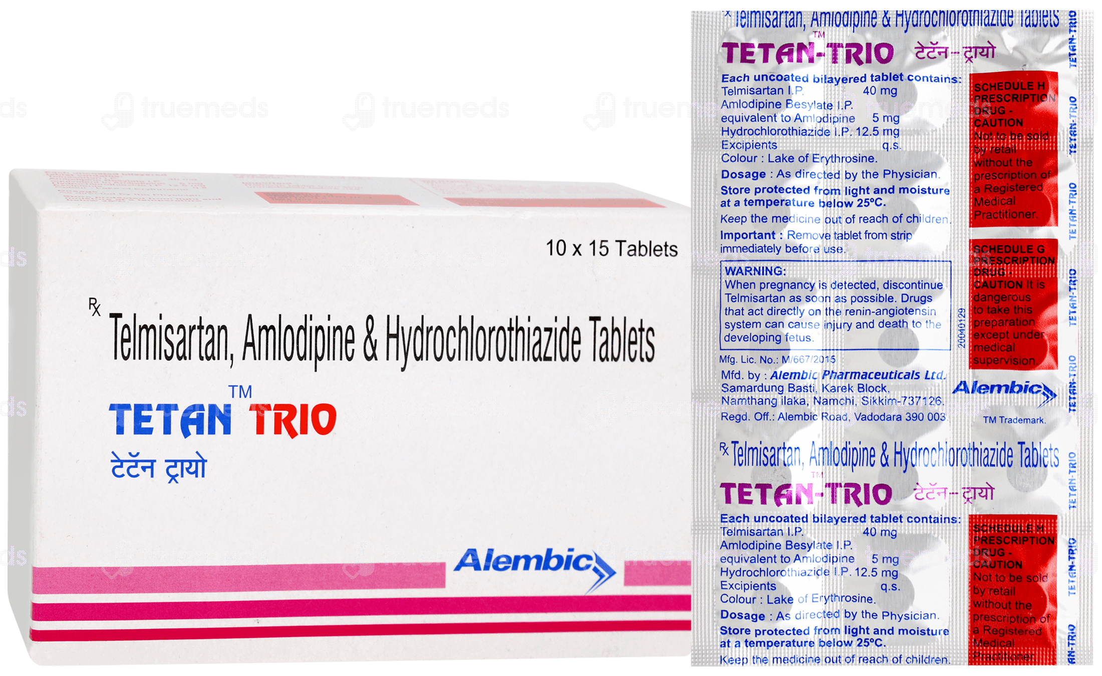 Tetan Trio 40/5/12.5 MG | Order Tetan Trio 40/5/12.5 MG Tablet Online ...