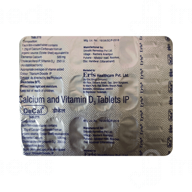 Decal Tablet 15: Uses, Side Effects, Price & Substitutes
