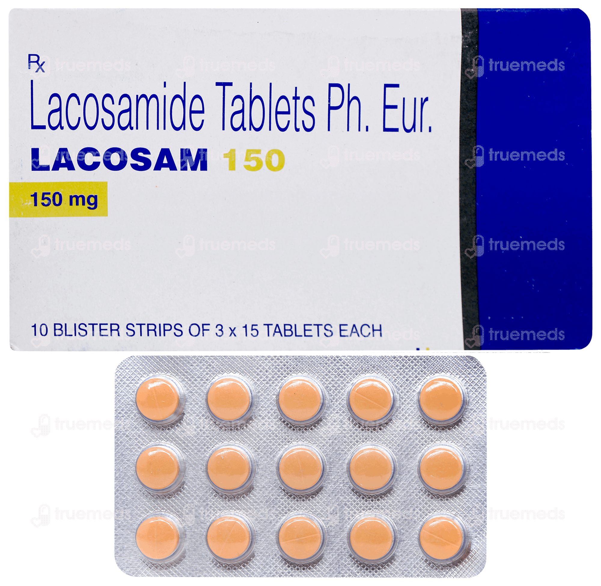 Lacosam 150 MG | Order Lacosam 150 MG Tablet Online at Truemeds