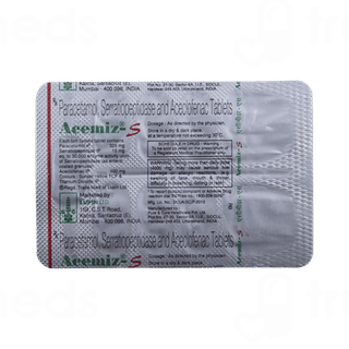 Acemiz S Tablet: Uses, Side Effects, Price & Substitutes
