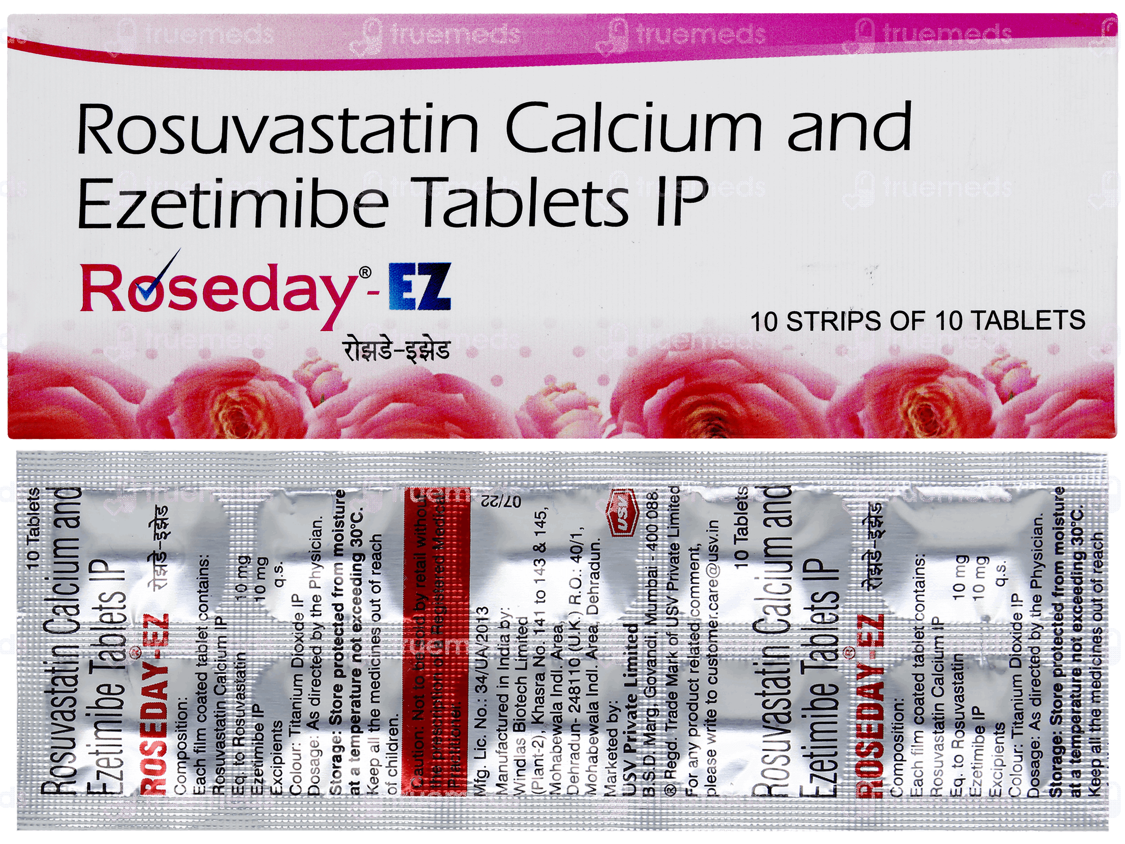 Roseday Ez 10 MG | Order Roseday Ez 10 MG Tablet Online at Truemeds