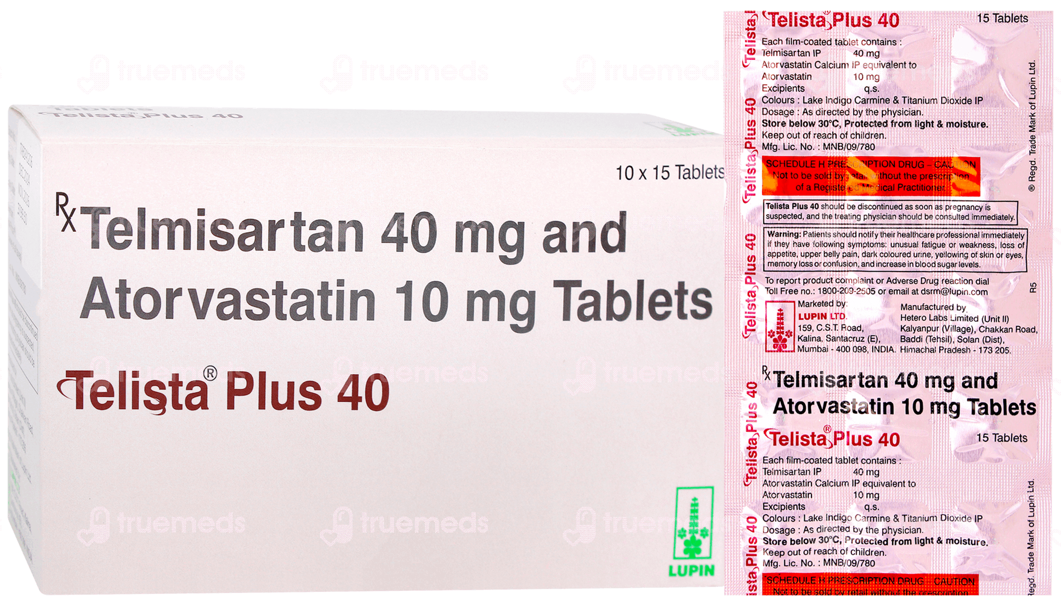 Telista Plus 40/10 MG | Order Telista Plus 40/10 MG Tablet Online at ...